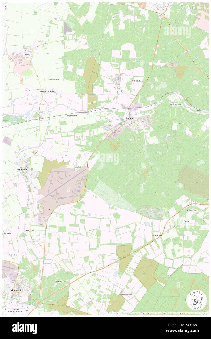 Brandon, Suffolk, GB, United Kingdom, England, N 52 25' 54'', N 0 36' 0 ...