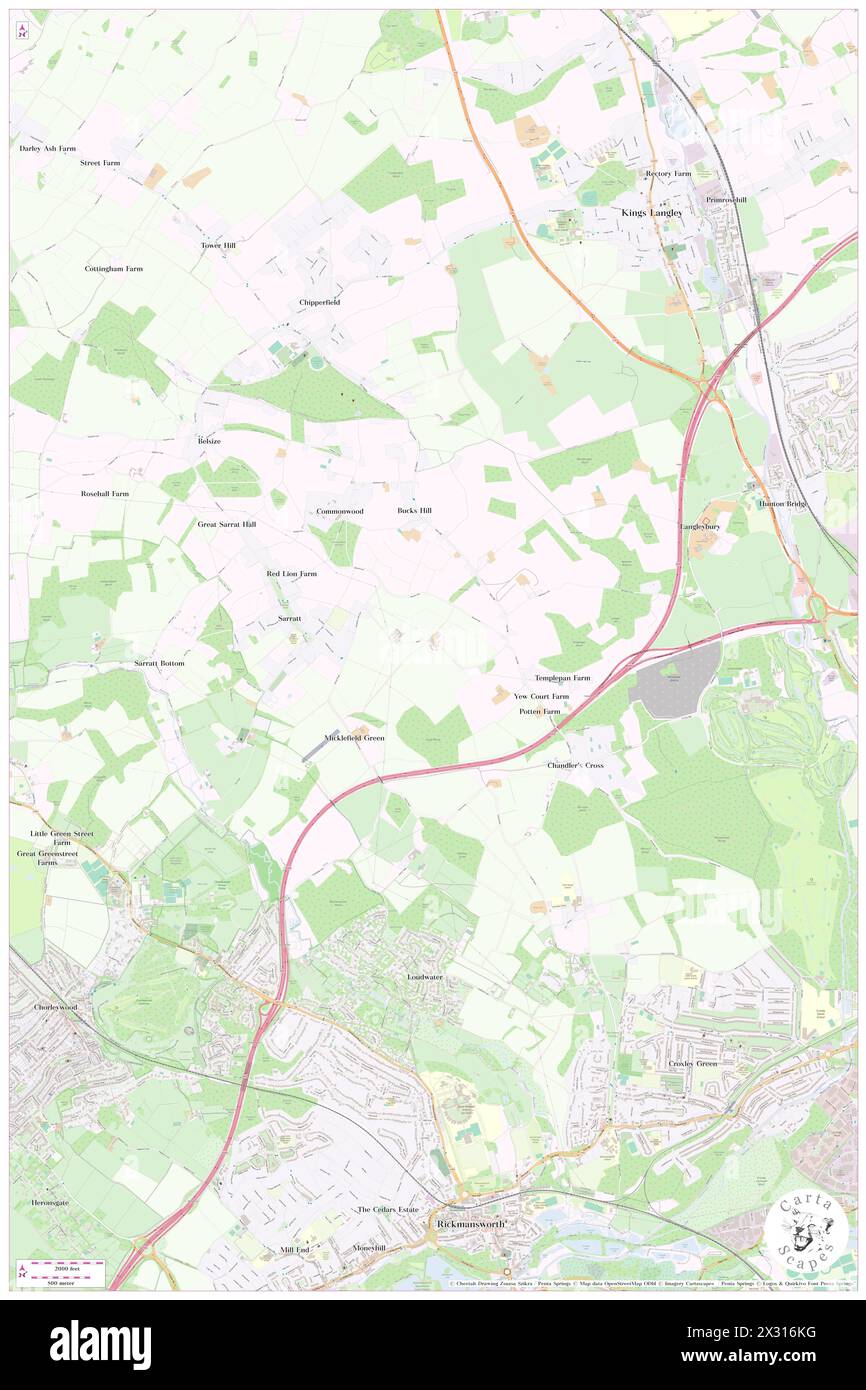 Sarratt map hi-res stock photography and images - Alamy