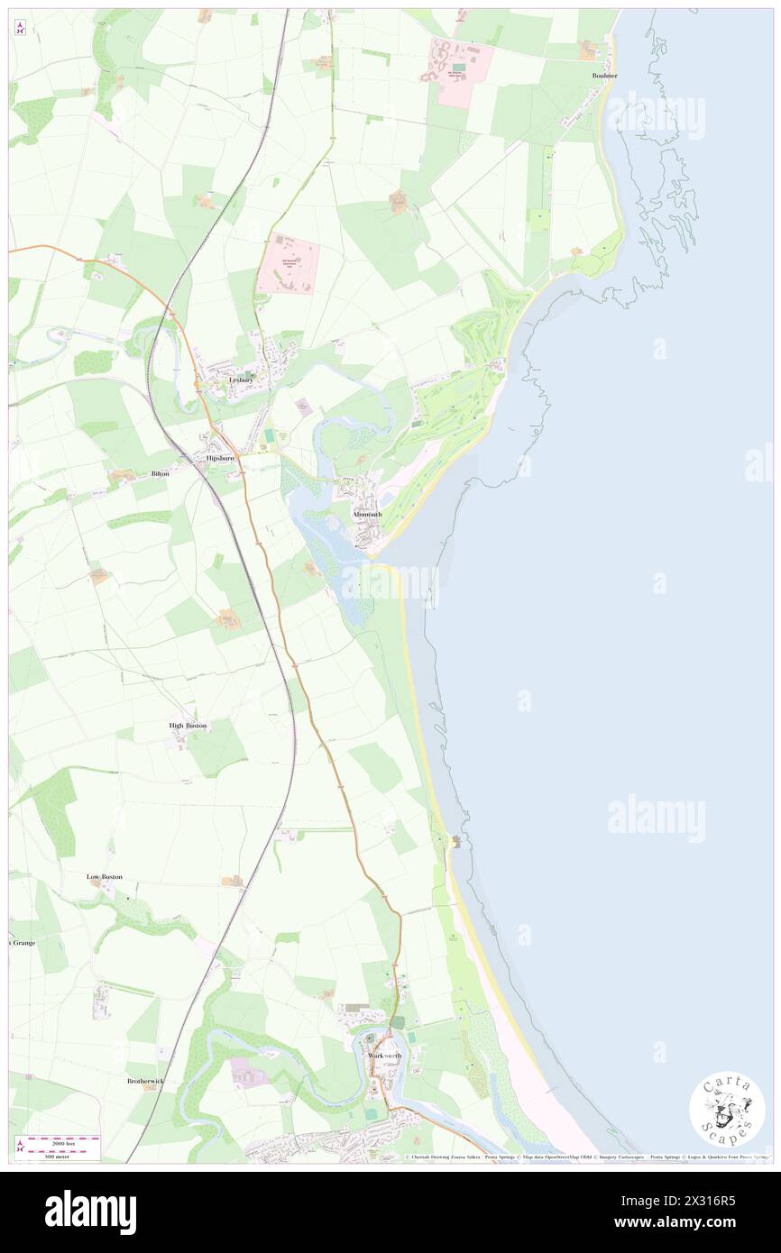 Alnmouth northumberland Cut Out Stock Images & Pictures - Alamy