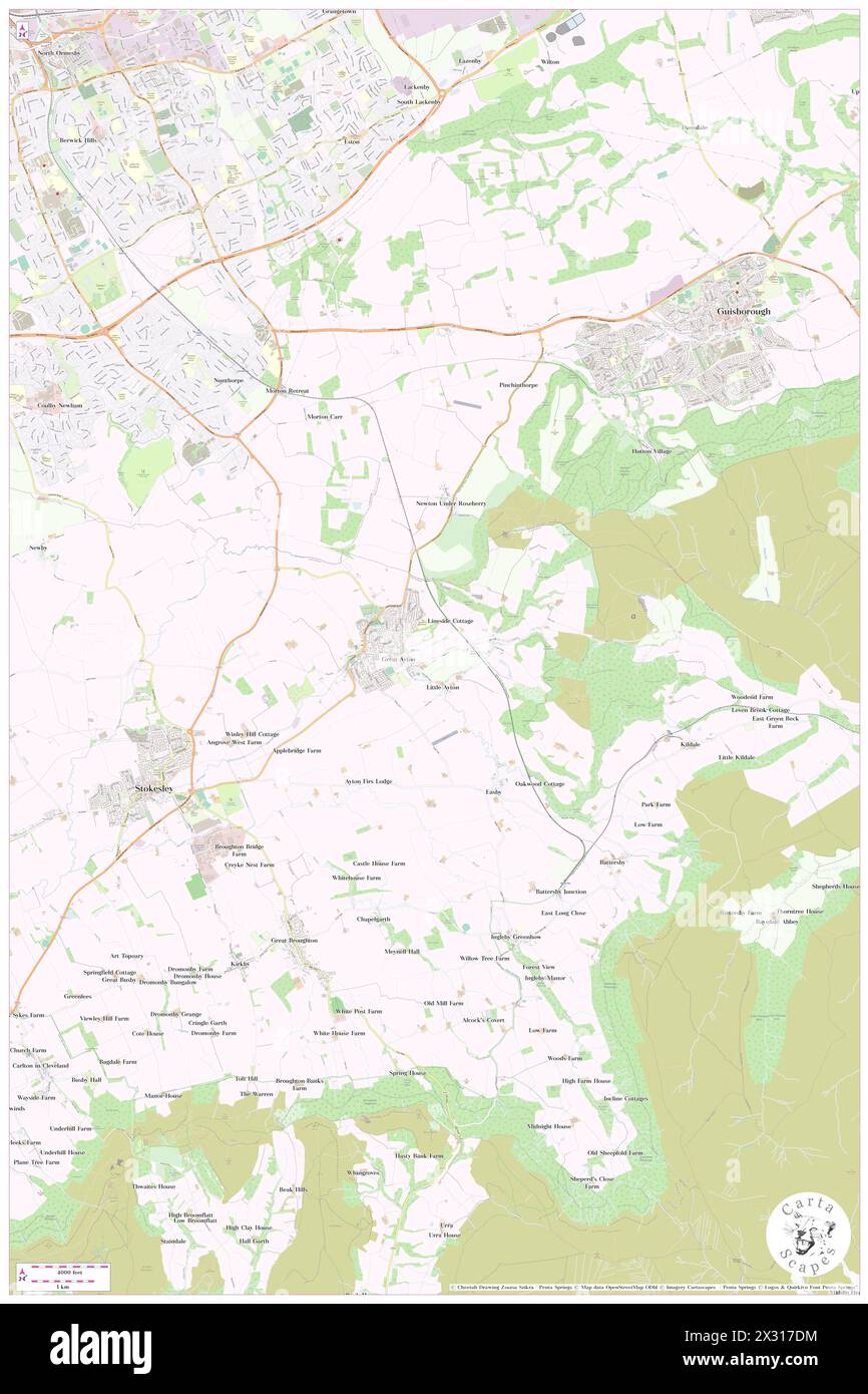 Great Ayton, North Yorkshire, GB, United Kingdom, England, N 54 29' 20 ...