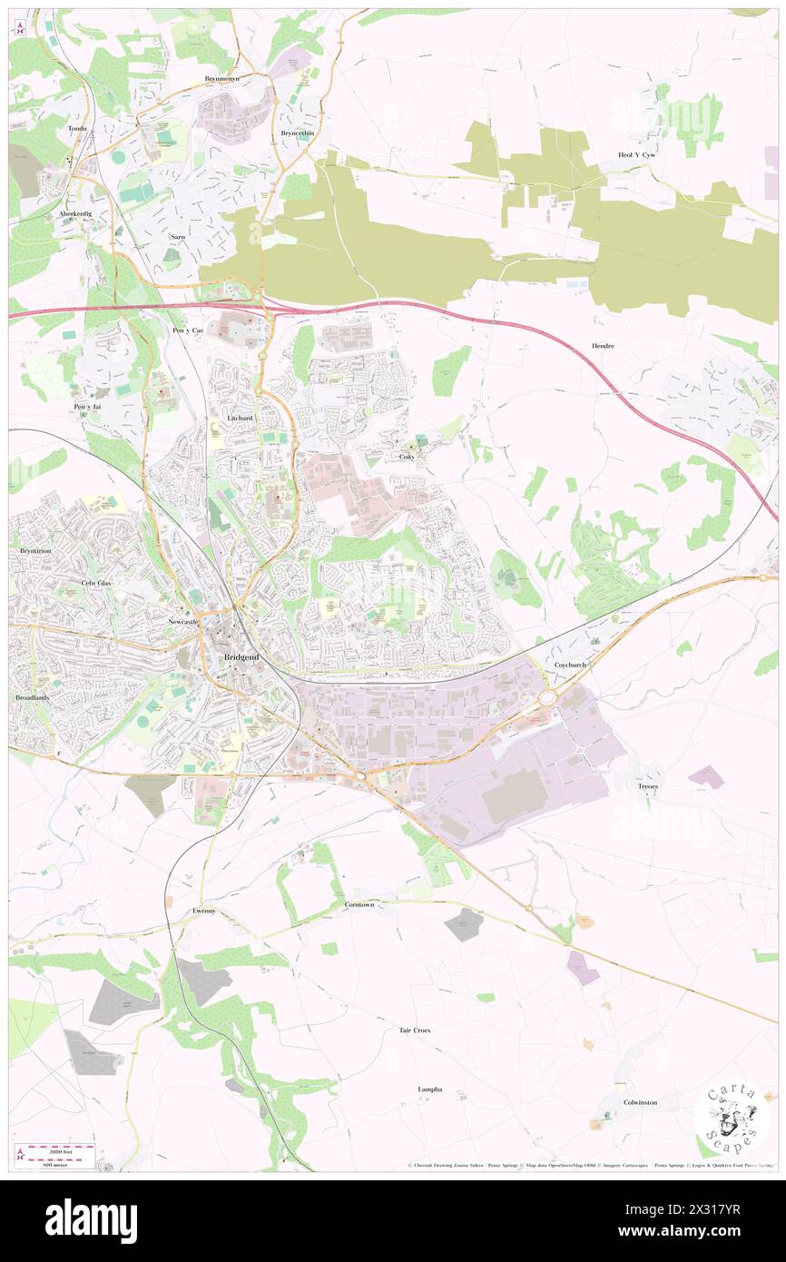 Brackla, Bridgend county borough, GB, United Kingdom, Wales, N 51 30 ...