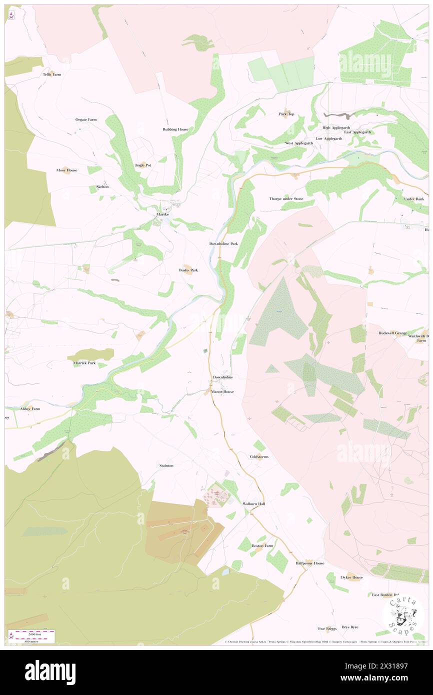 Downholme, North Yorkshire, GB, United Kingdom, England, N 54 23' 1 ...