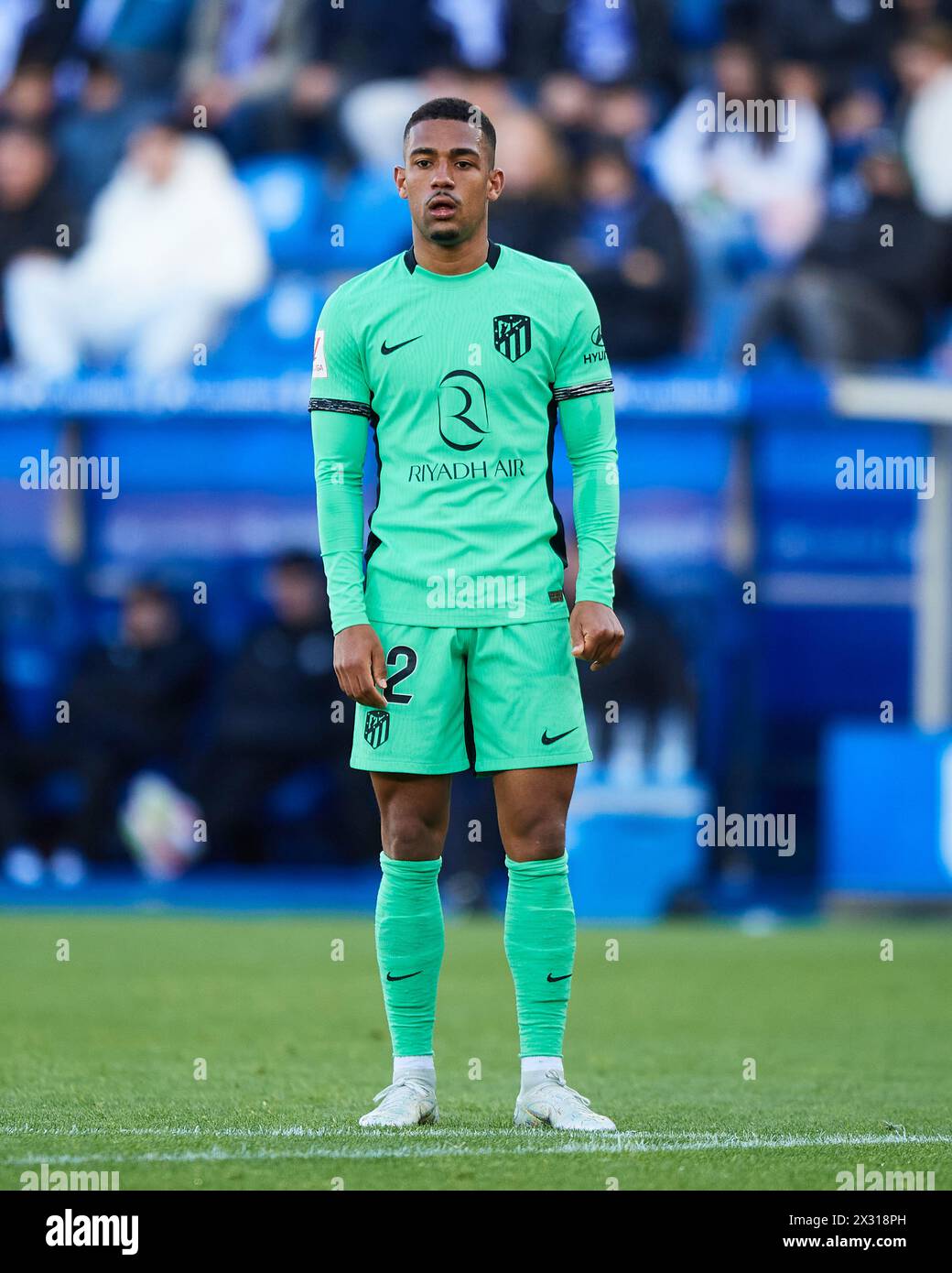 Samuel Lino of Atletico de Madrid looks on during the LaLiga EA Sports ...