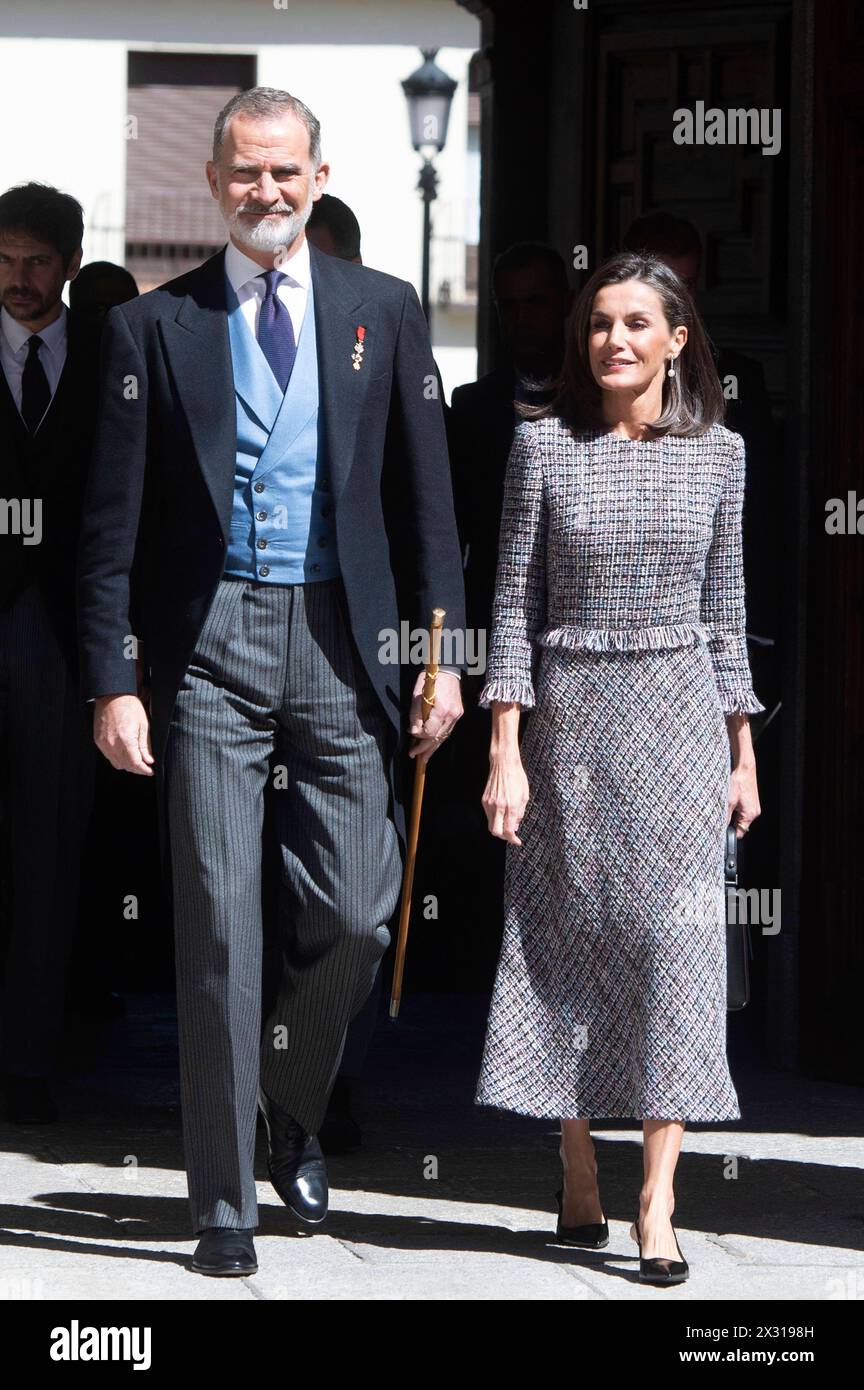 König Felipe VI. von Spanien und Königin Letizia von Spanien bei der ...