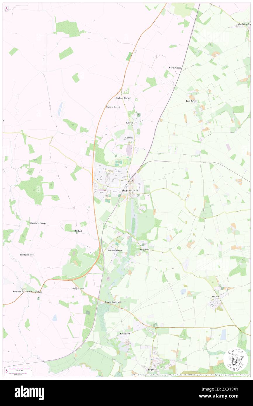 Saxmundham map hi-res stock photography and images - Alamy