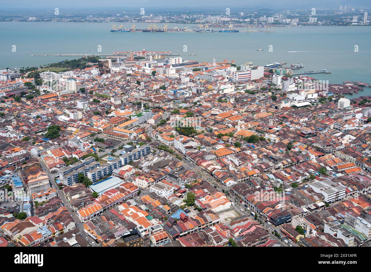 View the City of Georgetown on Penang Island in Malaysia Southeast Asia ...