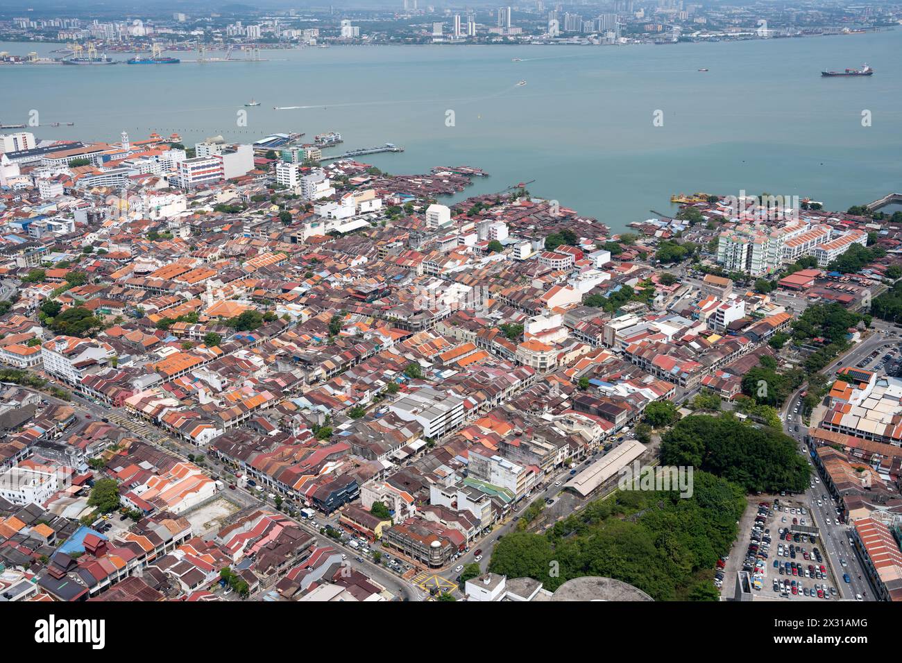 View the City of Georgetown on Penang Island in Malaysia Southeast Asia ...