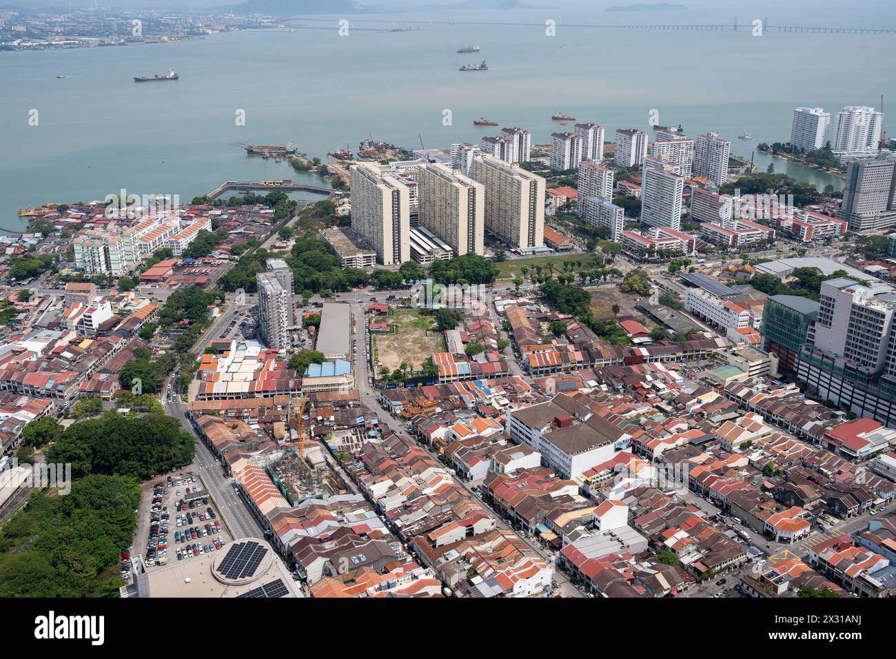 View the City of Georgetown on Penang Island in Malaysia Southeast Asia ...