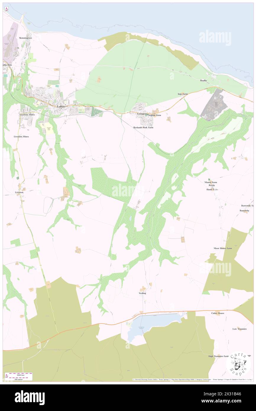 Map of redcar hi-res stock photography and images - Alamy