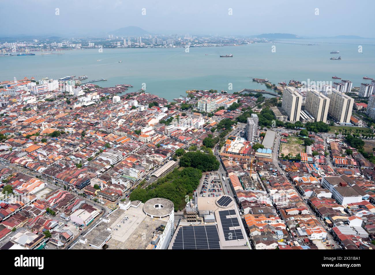 View the City of Georgetown on Penang Island in Malaysia Southeast Asia ...