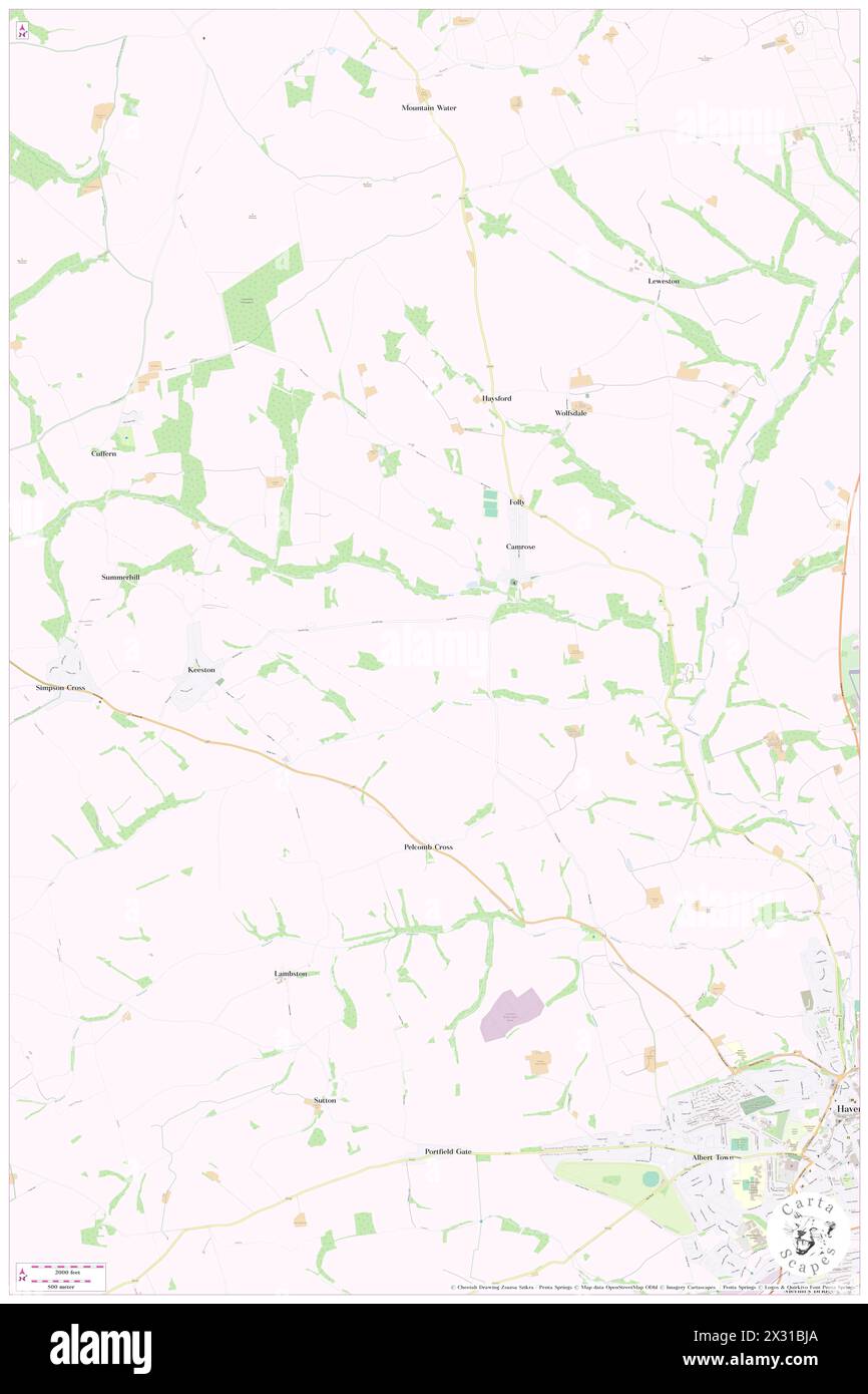 Camrose map Cut Out Stock Images & Pictures - Alamy