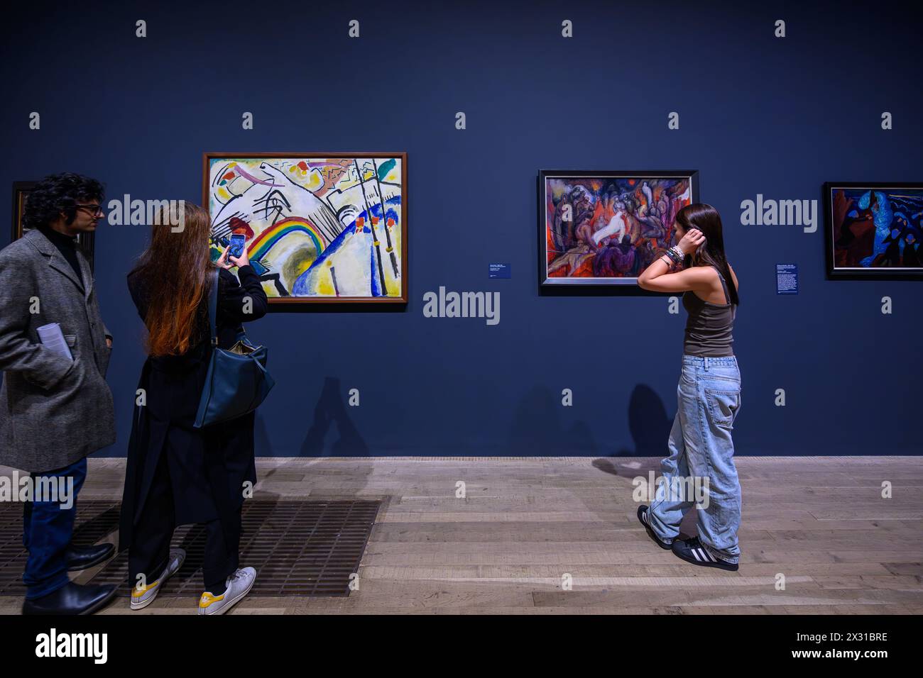London, UK, 23rd April 2024, An international circle of friends in the ...
