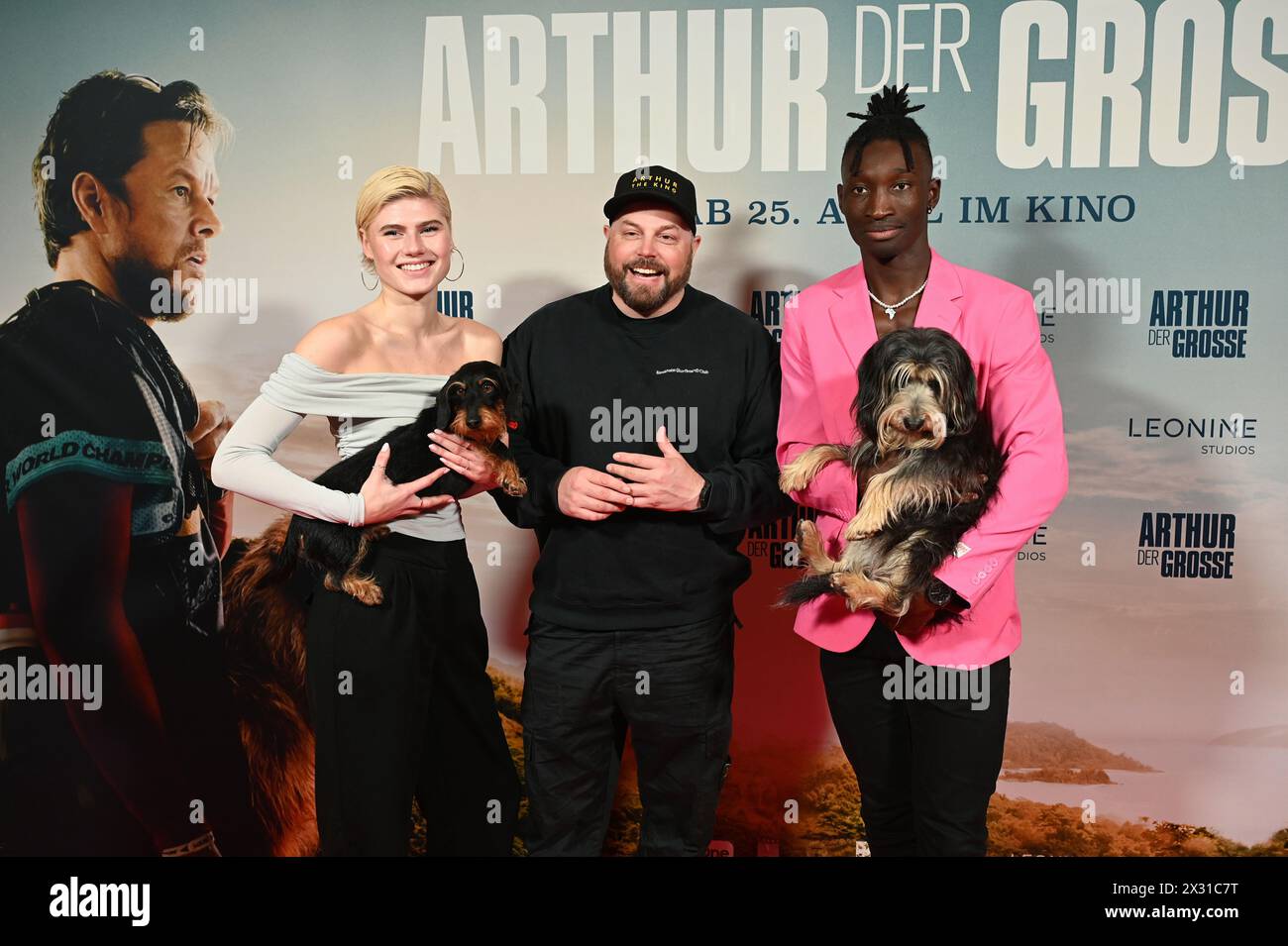 Cologne, Germany. 22nd Apr, 2024. Model Lea Oude Author Mikael Lindnord ...