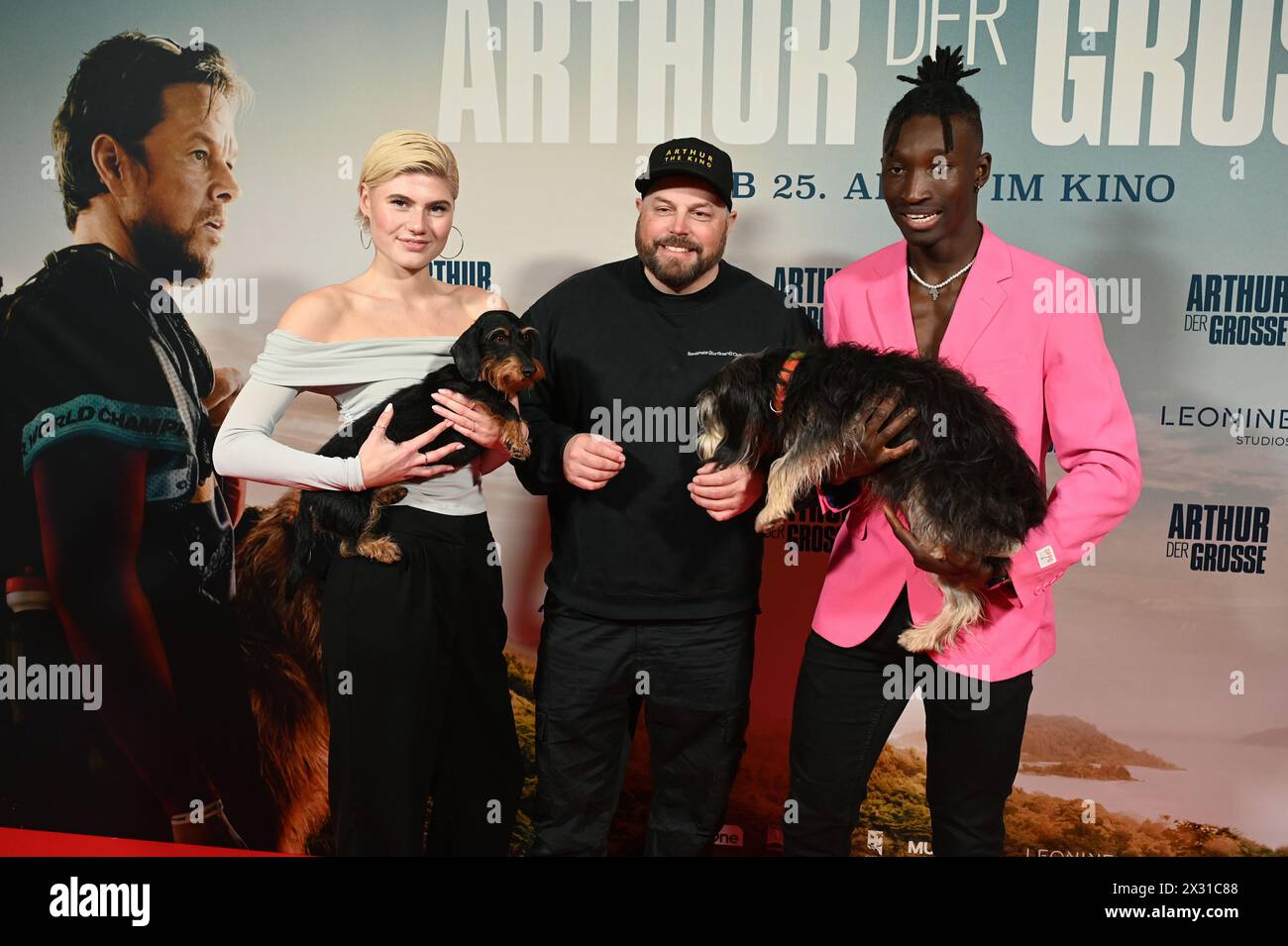 Cologne, Germany. 22nd Apr, 2024. Model Lea Oude Author Mikael Lindnord ...