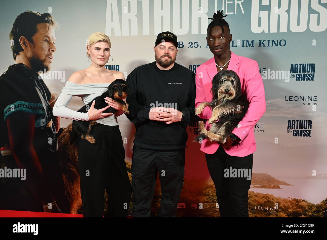 Cologne, Germany. 22nd Apr, 2024. Model Lea Oude Author Mikael Lindnord ...