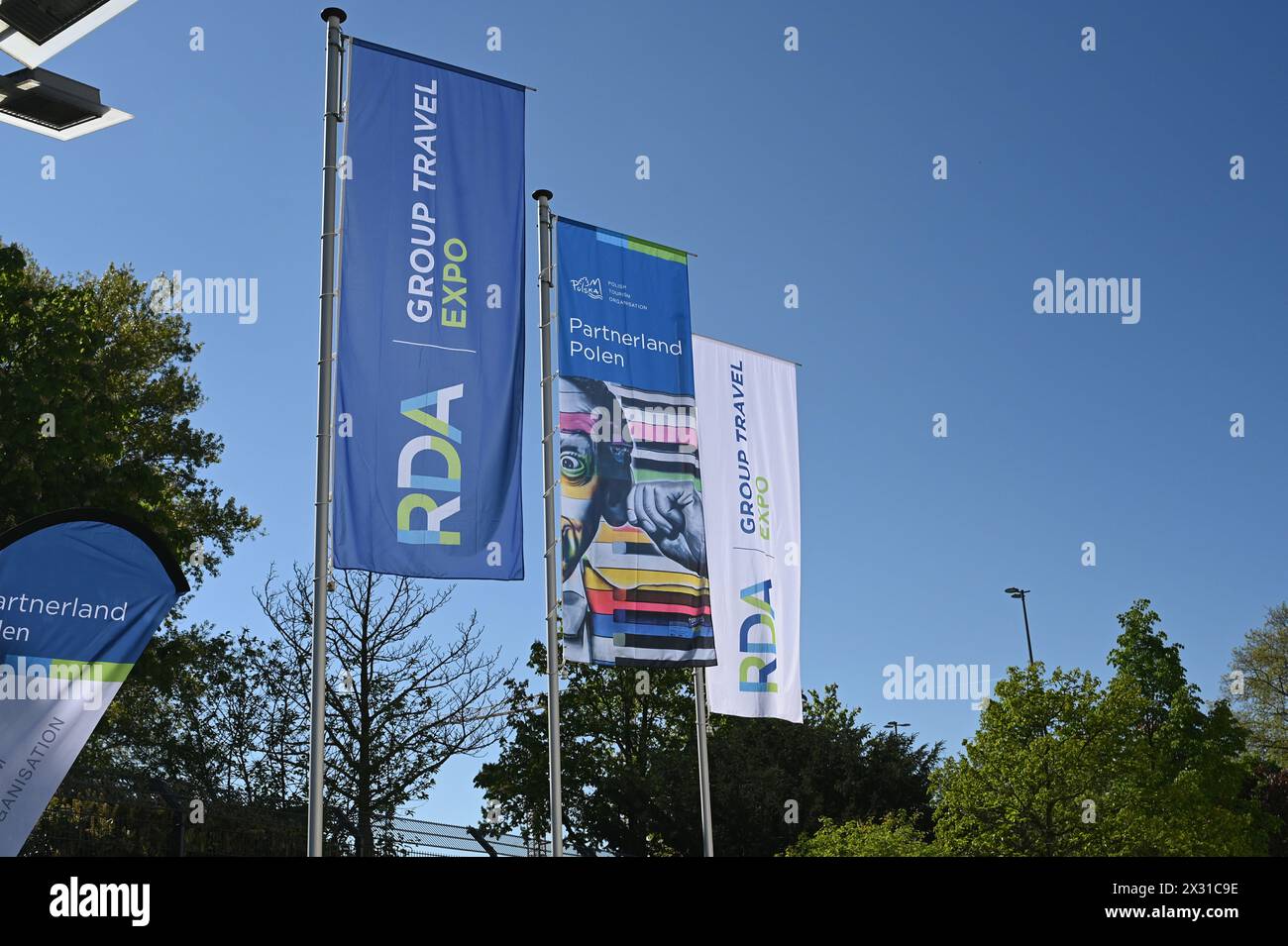Cologne, Germany. 23rd Apr, 2024. The entrance to RDA Group Travel Expo 2024 - formerly RDA ...