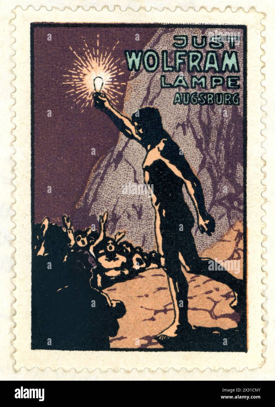 advertising, poster stamp, tungsten lamp, ADDITIONAL-RIGHTS-CLEARANCE ...