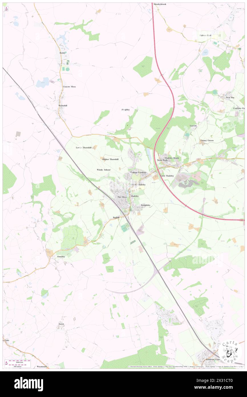 Madeley, Staffordshire, GB, United Kingdom, England, N 53 0' 8'', S 2 ...
