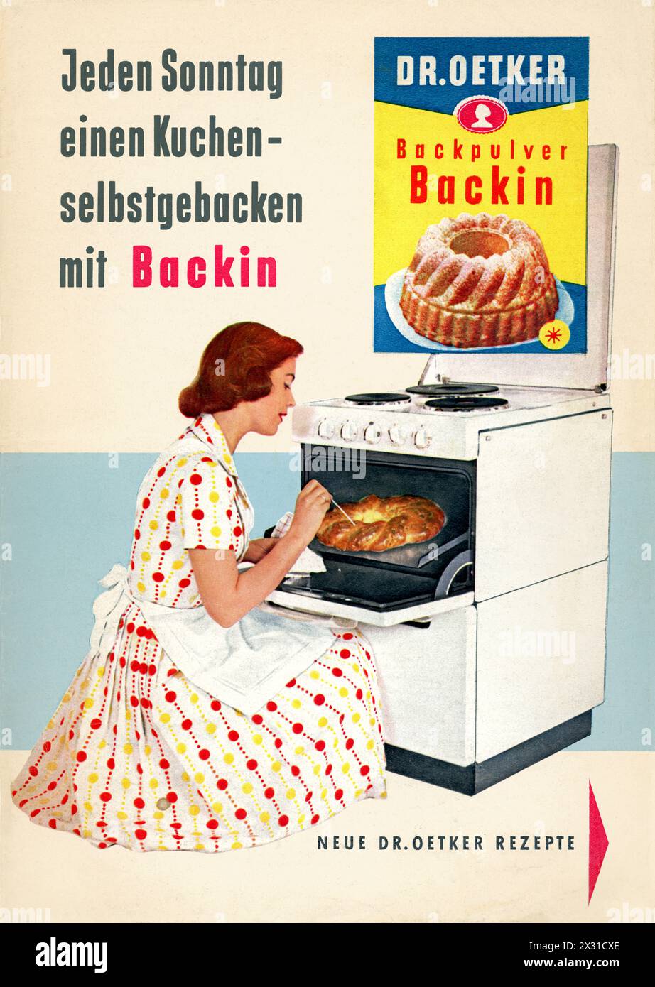 advertising, food, advertising for baking powder Backin by Dr. Oetker ...