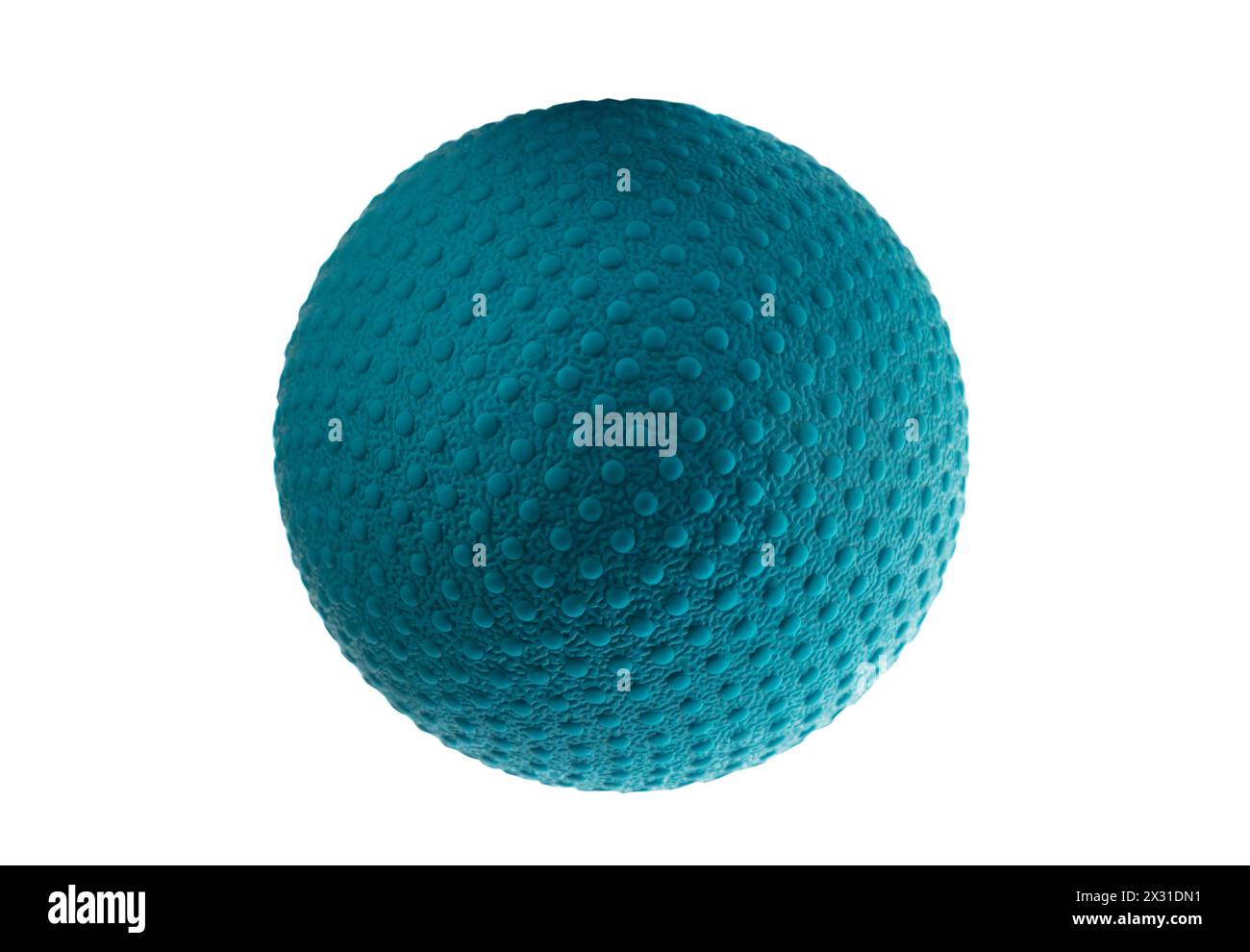 Lacrosse massage ball isolated on white background with clipping path ...