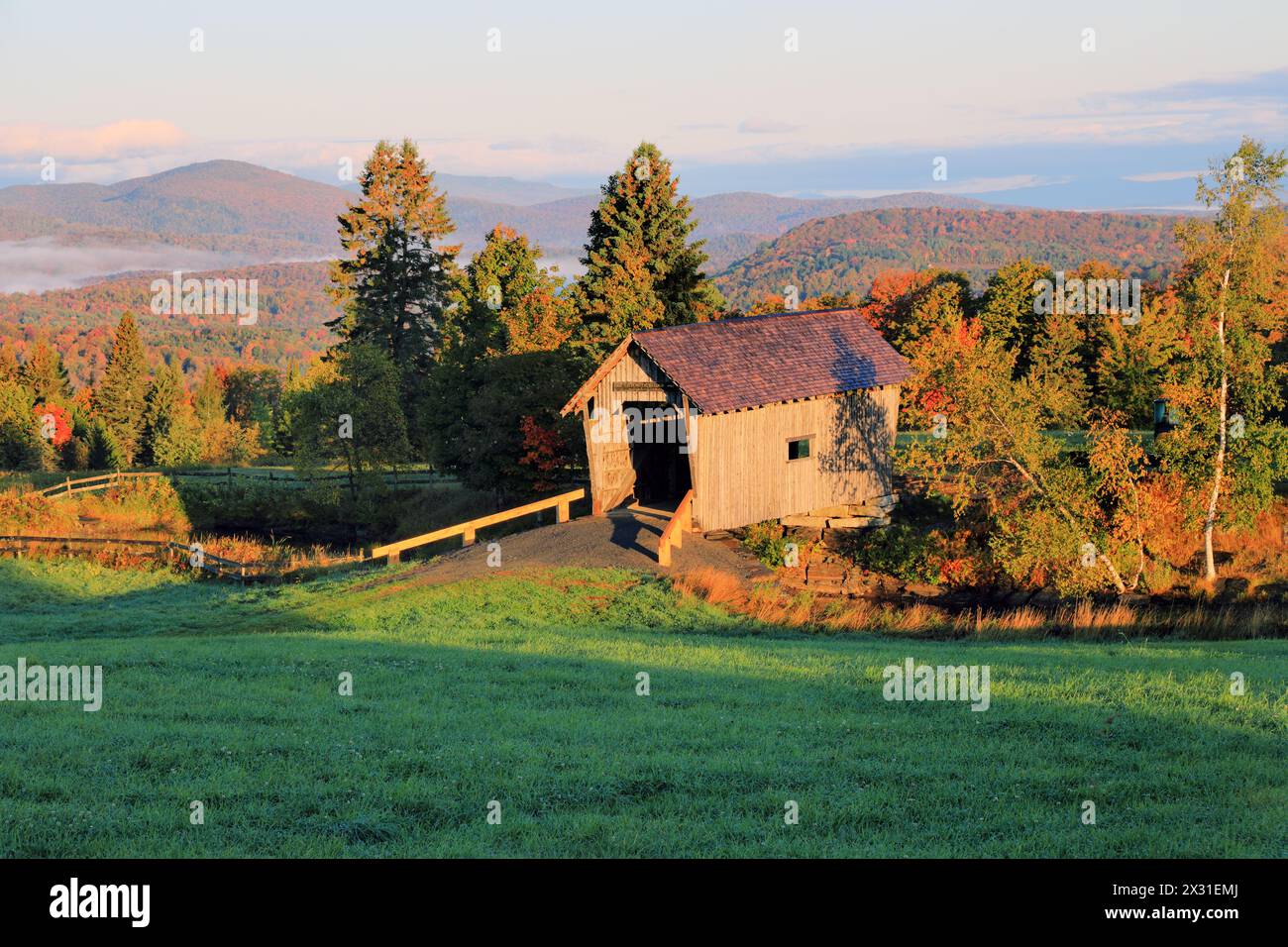 geography / travel, USA, Vermont, Cabot, A.M. Foster Covered Bridge ...