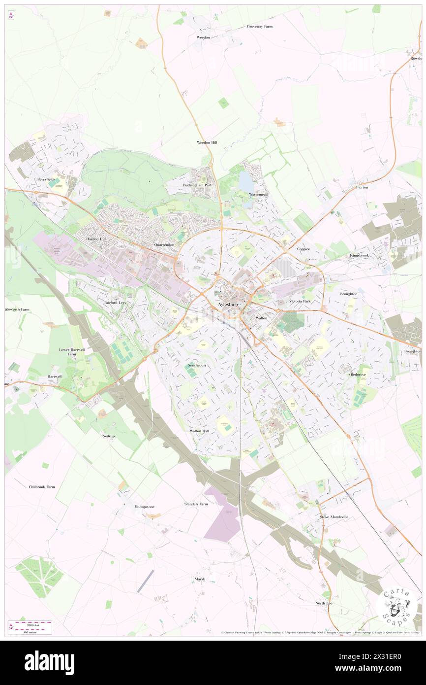 Aylesbury map hi-res stock photography and images - Alamy