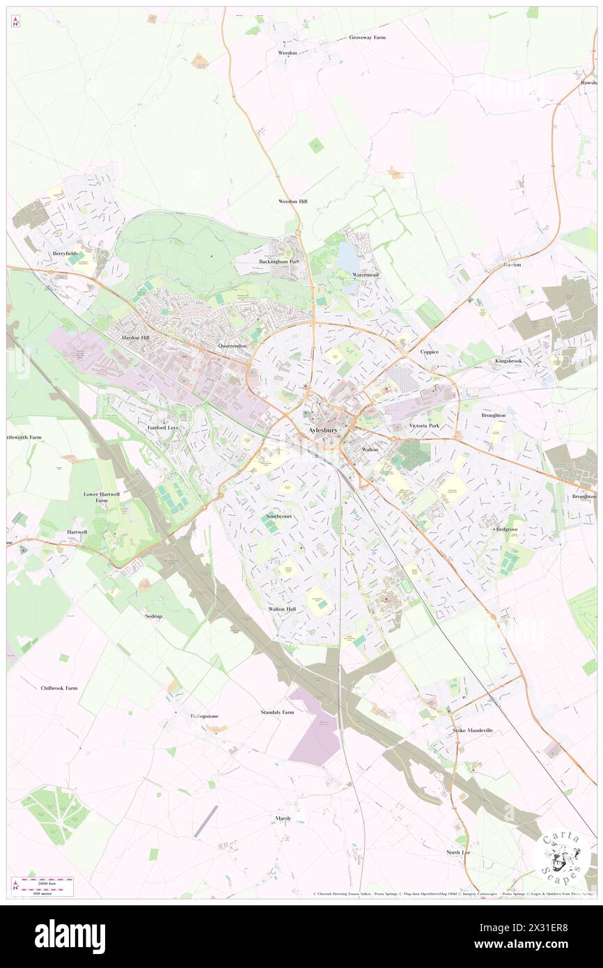 Aylesbury map hi-res stock photography and images - Alamy