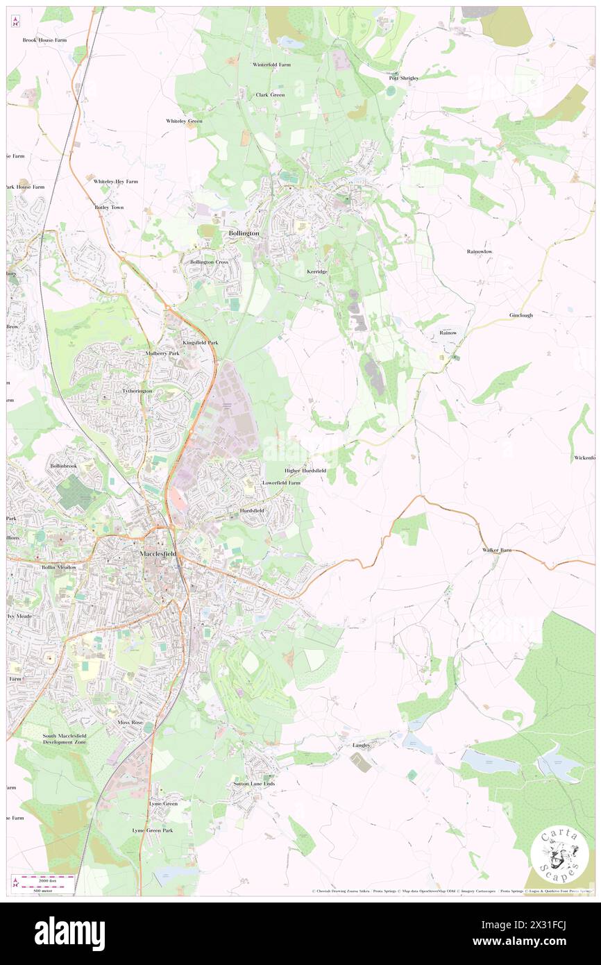 Hurdsfield map Cut Out Stock Images & Pictures - Alamy