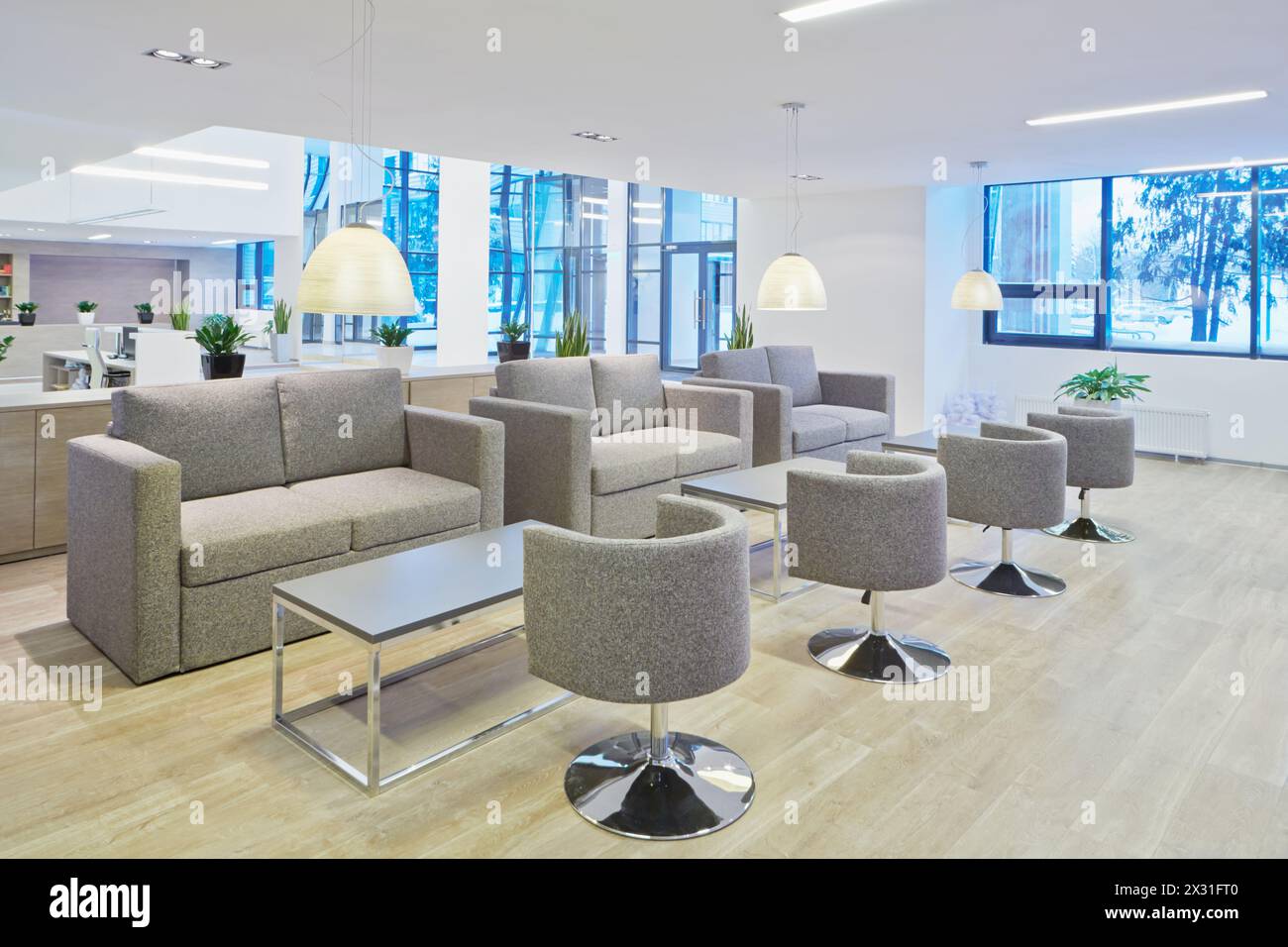Interior of rest-room at business center Stock Photo - Alamy