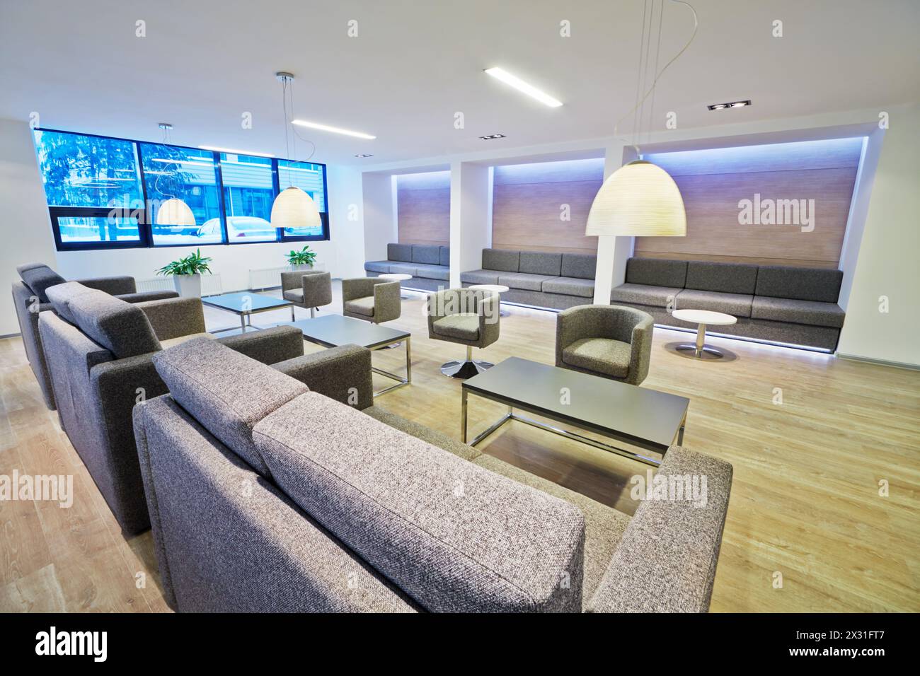 Empty rest-room at modern business center Stock Photo - Alamy