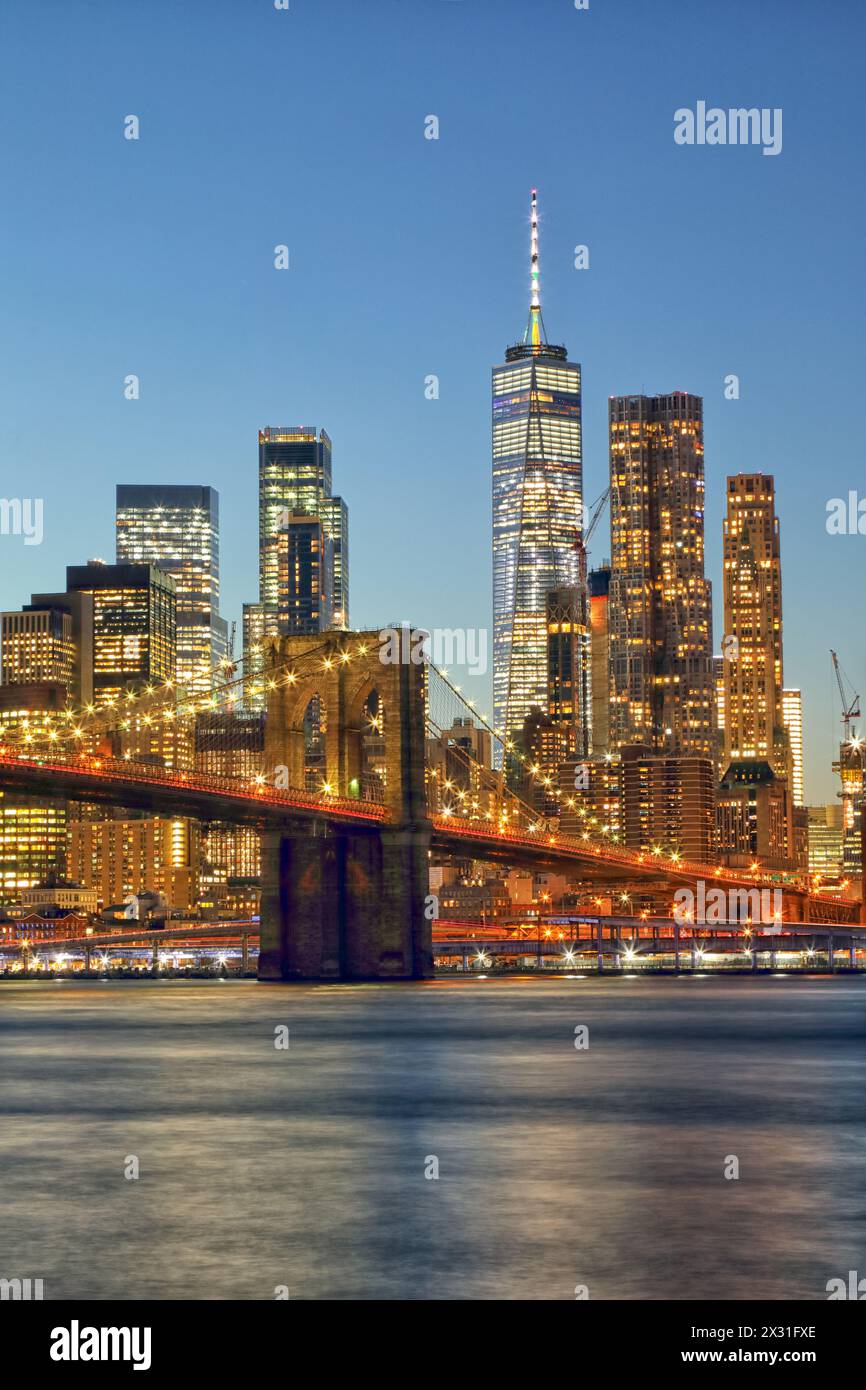 geography / travel, USA, New York, New York City, Brooklyn Bridge and ...