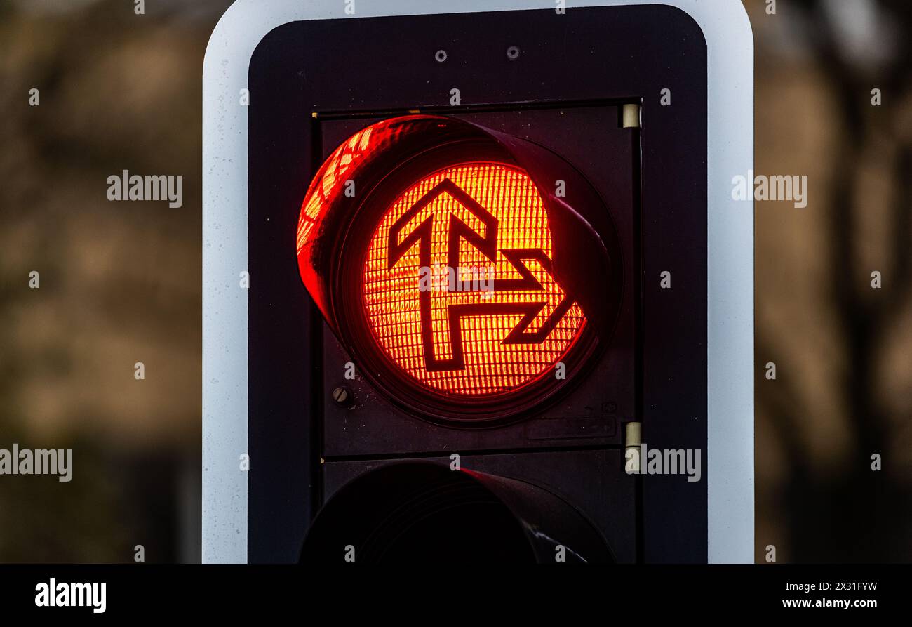 Eine rote Ampel besagt, dass der Verkehrsteilnehmer anhalten muss ...