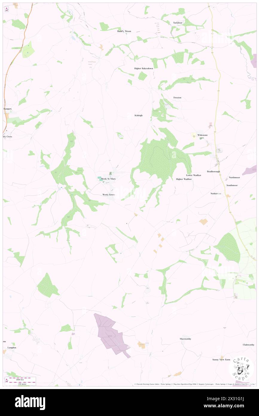 Week St. Mary, Cornwall, GB, United Kingdom, England, N 50 44' 48'', S ...