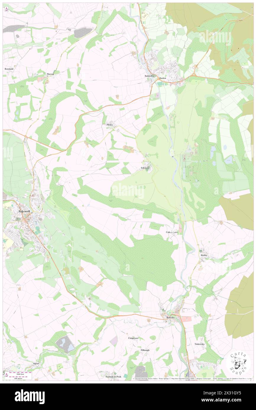 Edensor, Derbyshire, GB, United Kingdom, England, N 53 13' 10'', S 1 38 ...