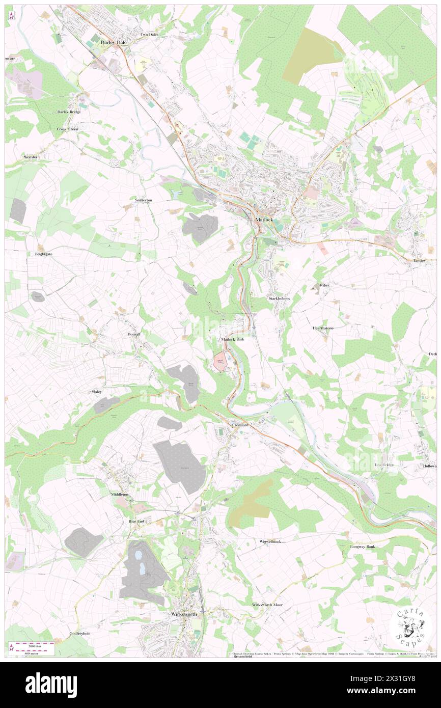 Map of matlock hi-res stock photography and images - Alamy