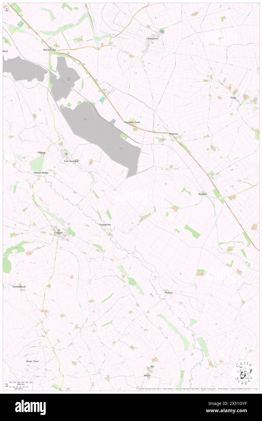 Hartington map hi-res stock photography and images - Alamy