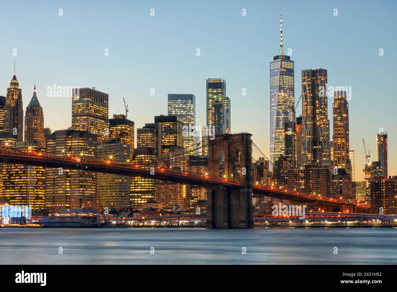 geography / travel, USA, New York, New York City, Brooklyn Bridge and ...