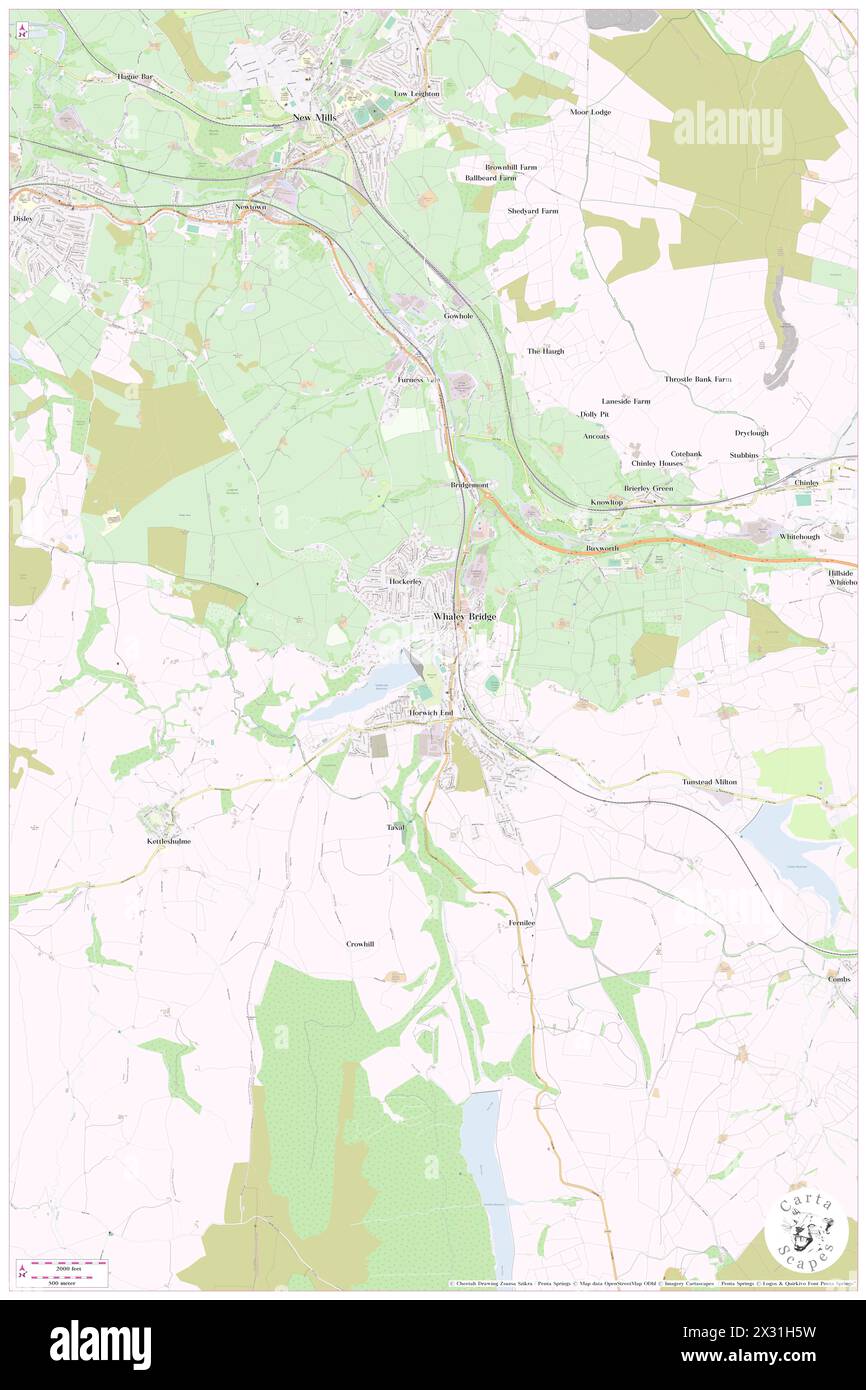 Whaley Bridge, Derbyshire, GB, United Kingdom, England, N 53 19' 39 ...