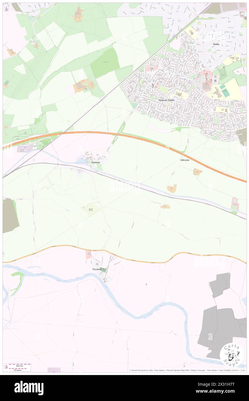 Map of twyford hi-res stock photography and images - Alamy