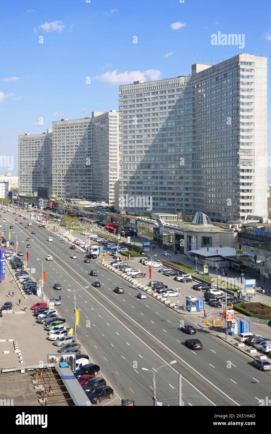 MOSCOW - MAY 10: New Arbat Street at sunny day, on May 10, 2013 in ...