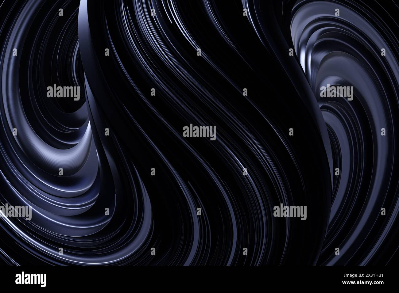 Abstract background of twisted black sticky fluid like substance ...