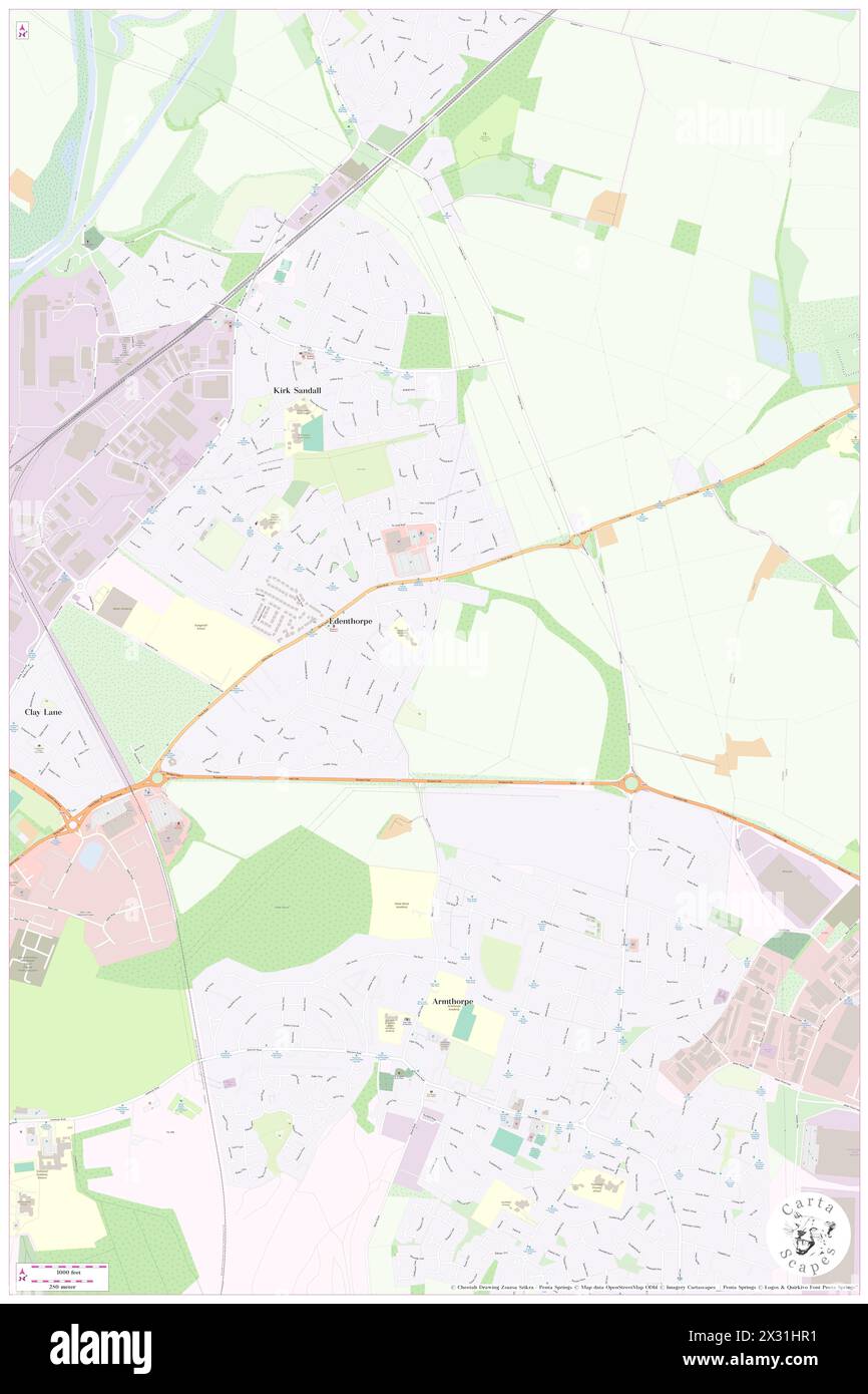 Doncaster map Cut Out Stock Images & Pictures - Alamy