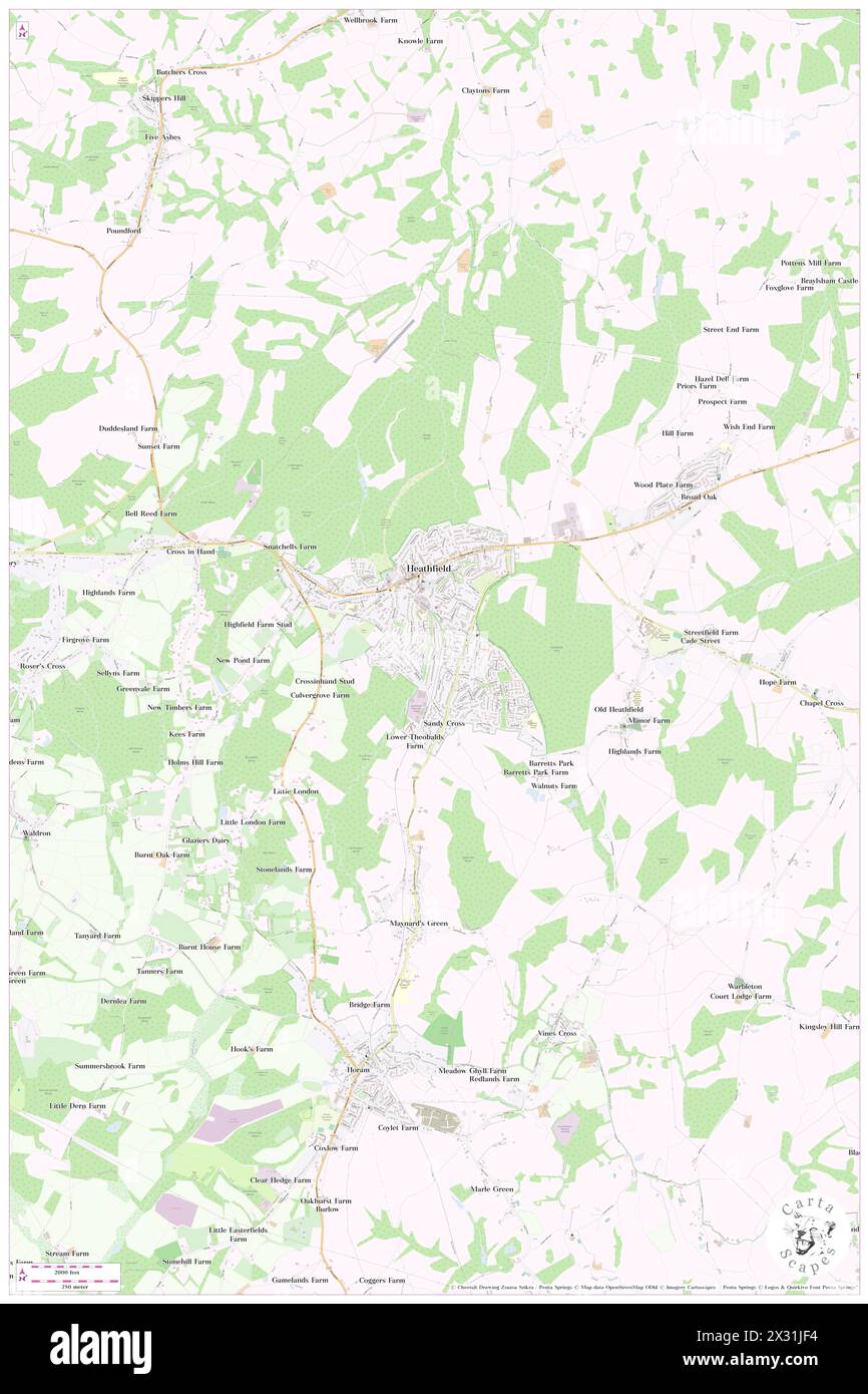 Map of waldron hi-res stock photography and images - Alamy