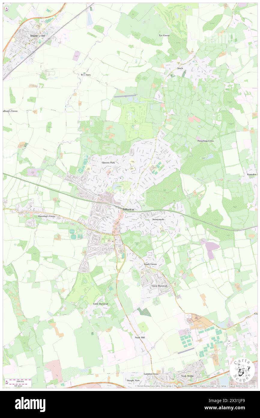 Billericay essex map hi-res stock photography and images - Alamy