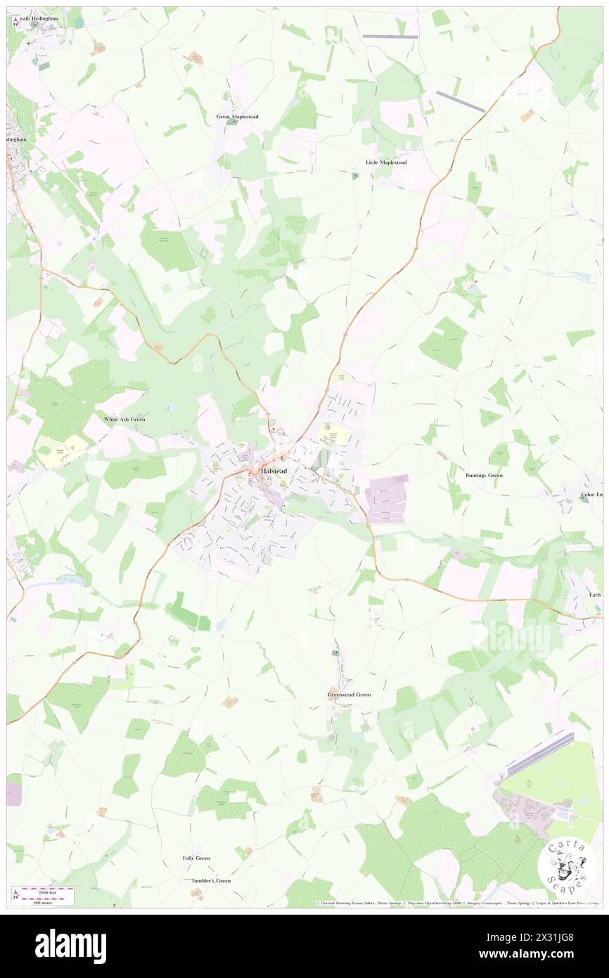 Essex road map Cut Out Stock Images & Pictures - Alamy