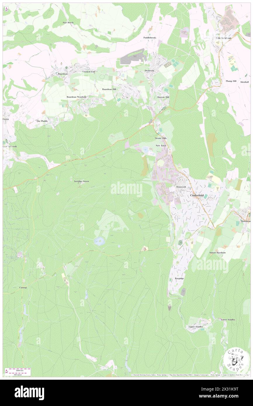 Cinderford map hi-res stock photography and images - Alamy