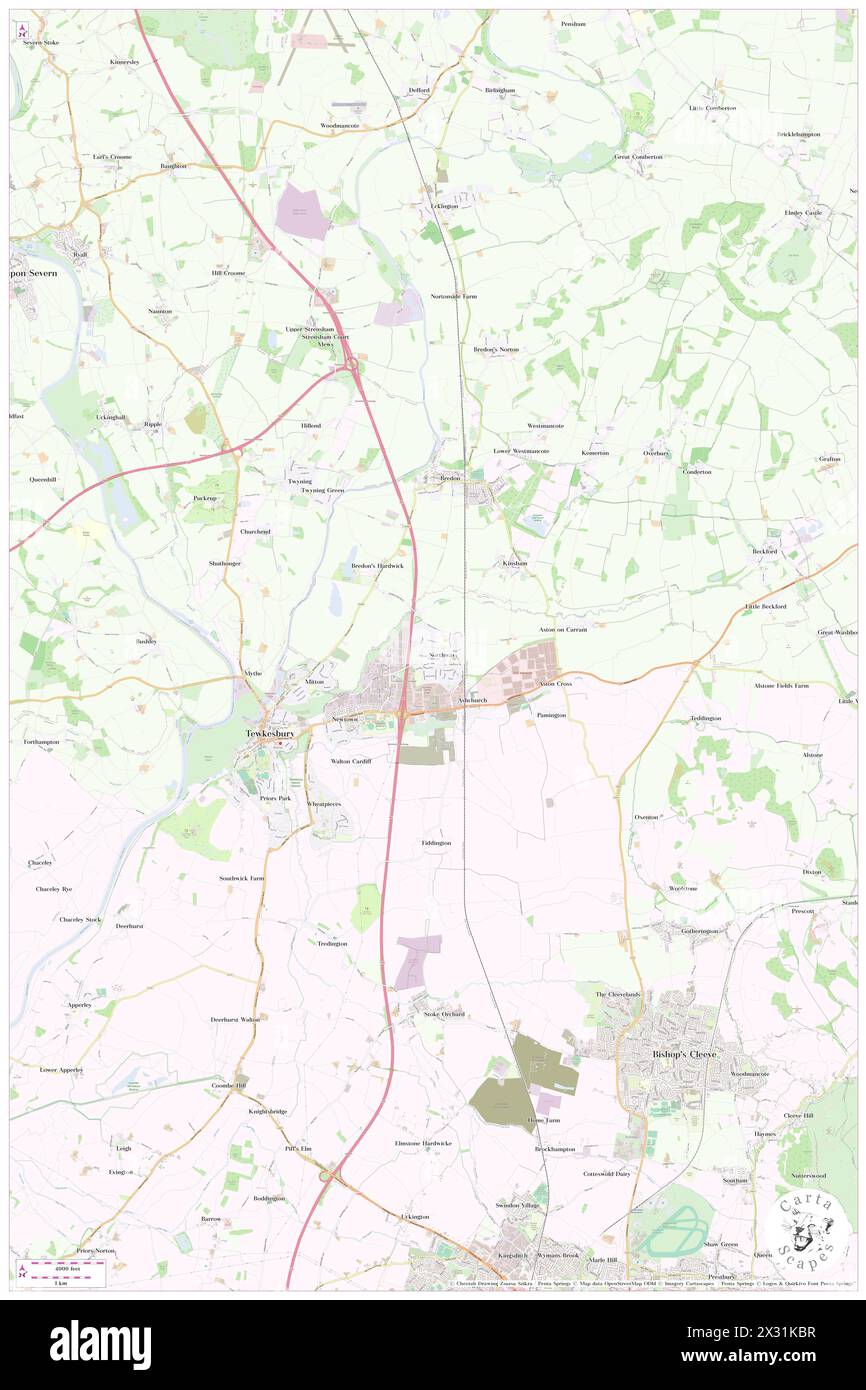 Northway, Gloucestershire, GB, United Kingdom, England, N 52 0' 21'', S ...