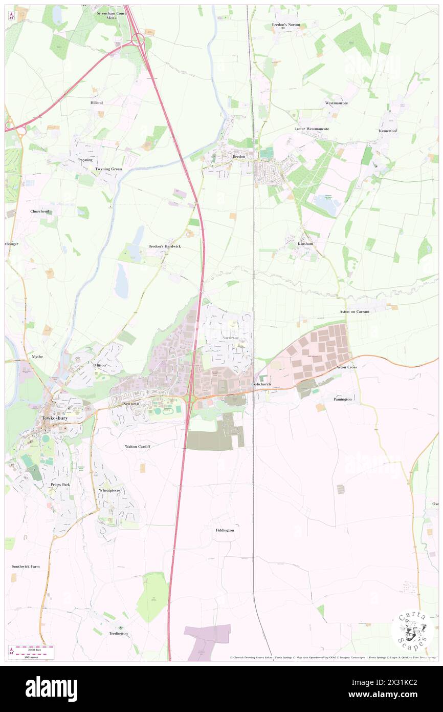 Northway, Gloucestershire, GB, United Kingdom, England, N 52 0' 21'', S ...
