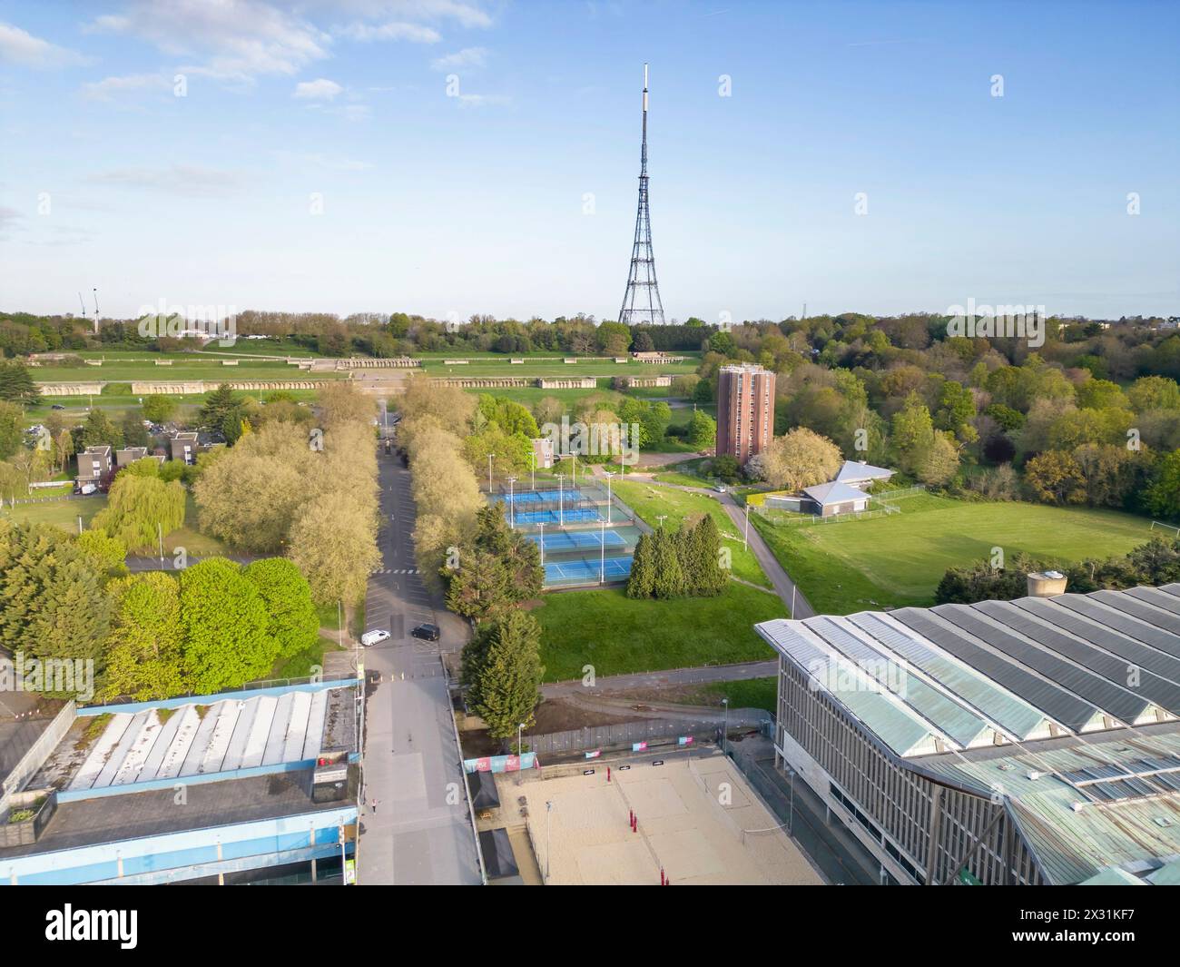Aerial view the crystal palace hi-res stock photography and images - Alamy
