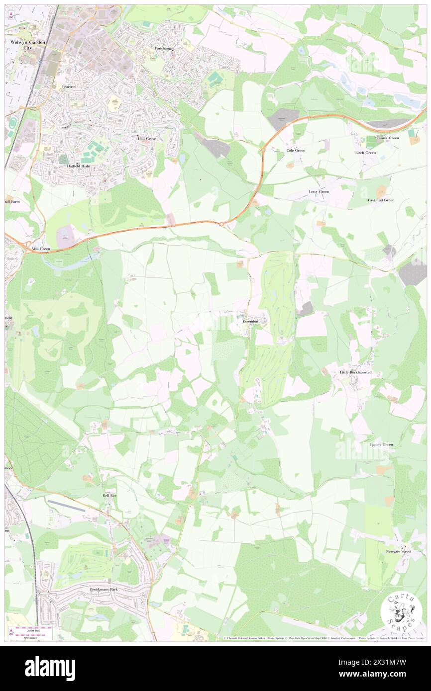 Essendon, Hertfordshire, GB, United Kingdom, England, N 51 45' 42'', S ...